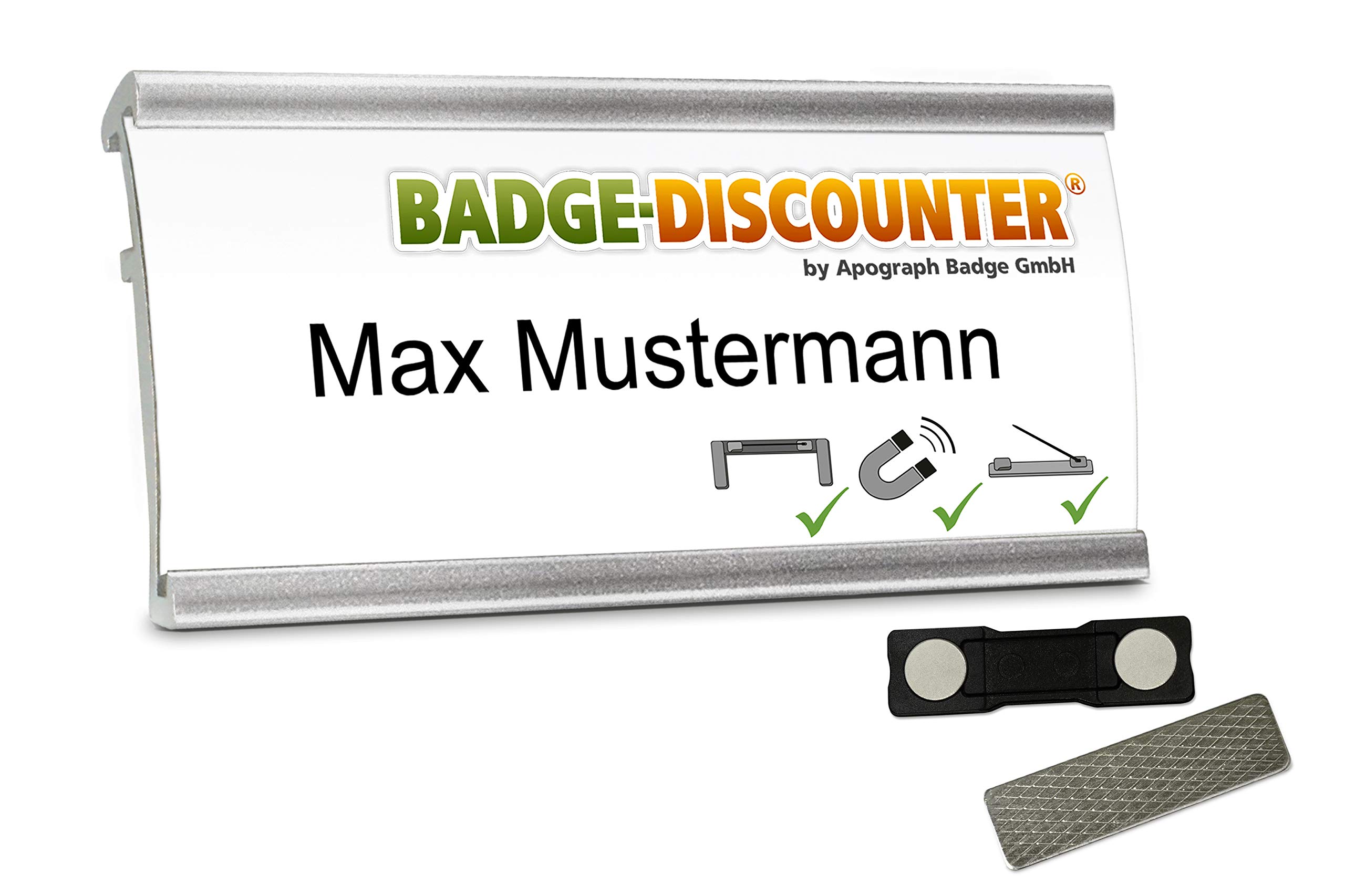 Name Badge For Clothes NMSG Metal Name Tag Magnetic Make Your Own Name 