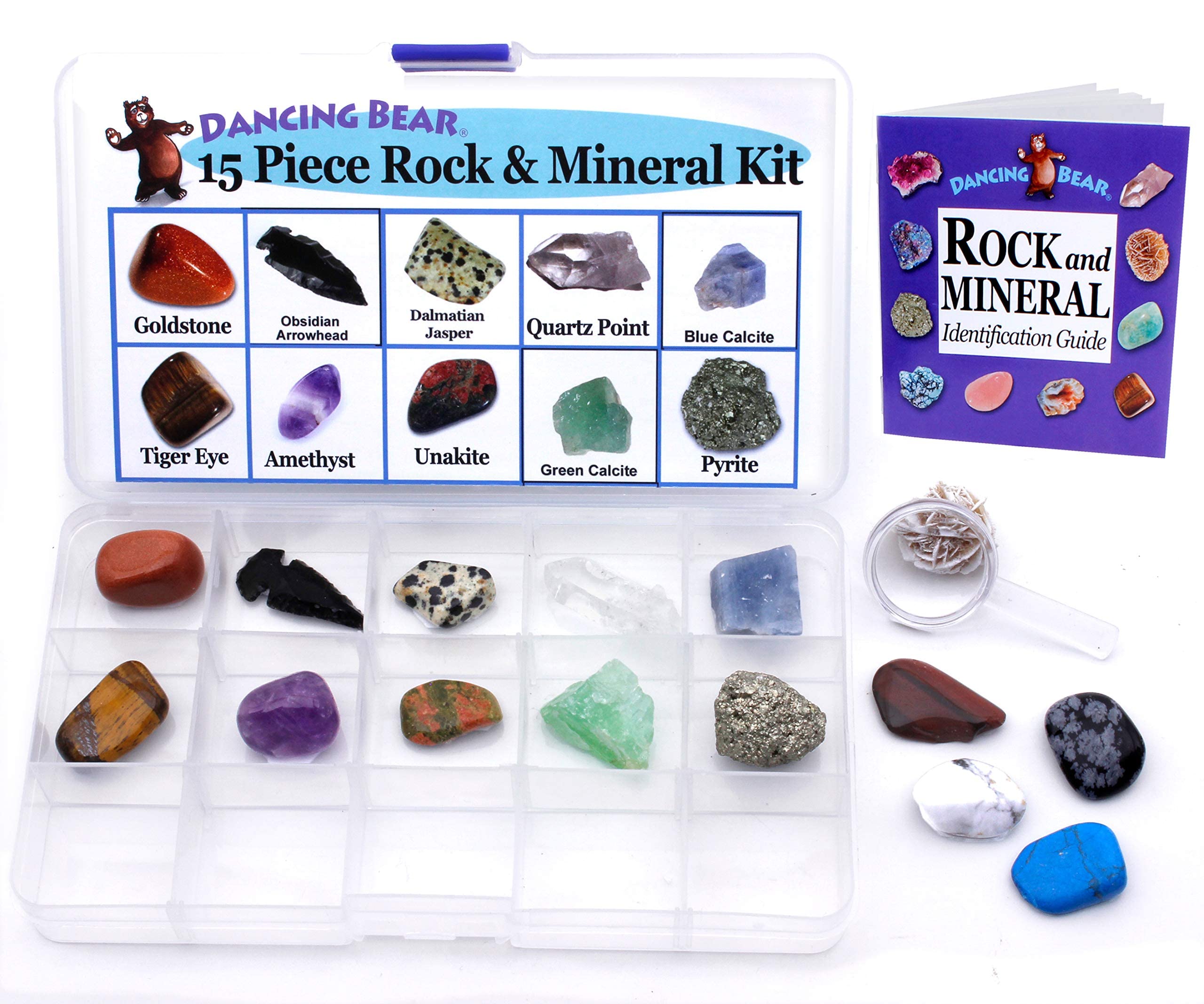 Mua DANCING BEAR -15 Pc Rock & Mineral Collection with Collector Box ...