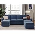 Amazon.com: LINSY HOME Modular Sectional Sofa, 114" U Shaped Couch with ...