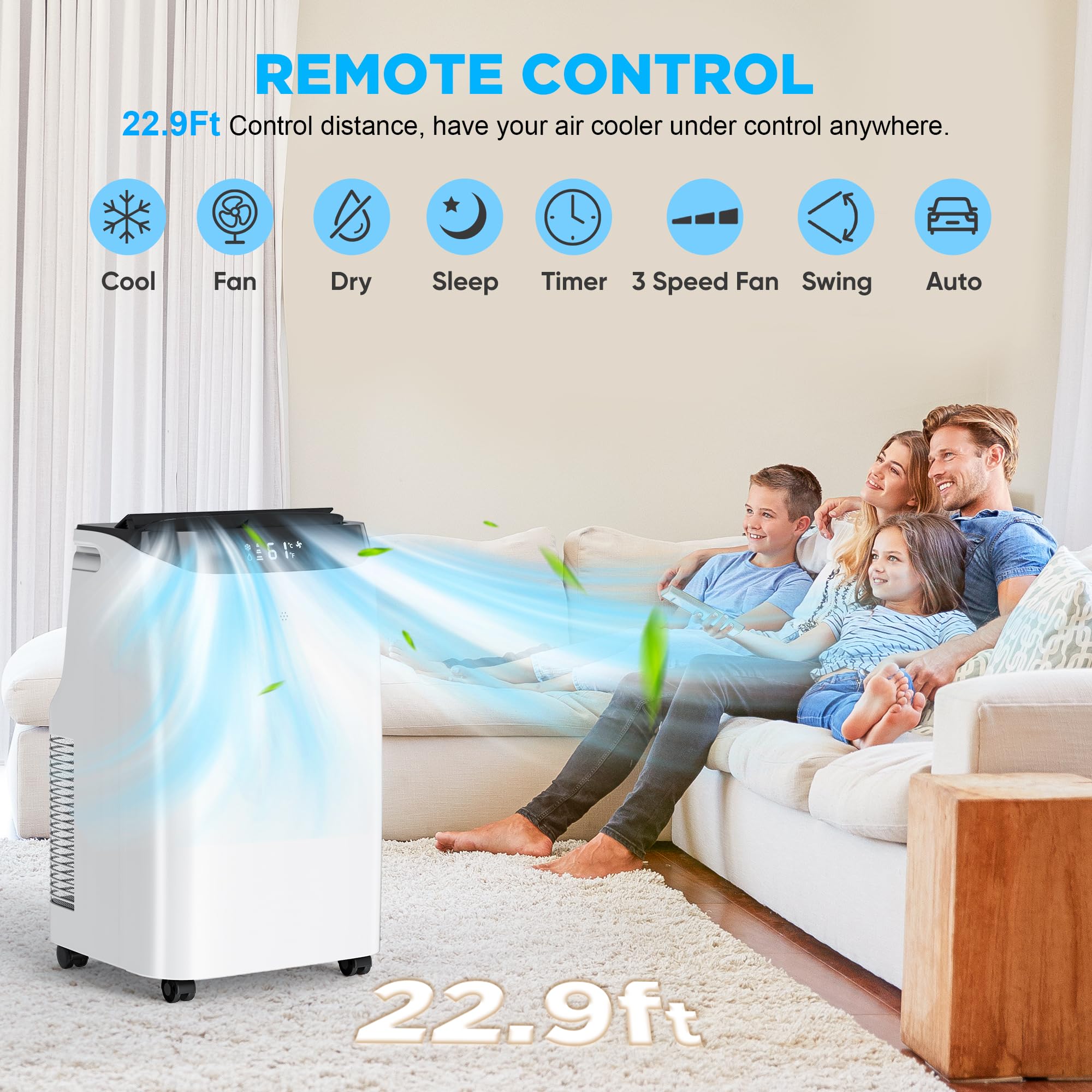 Mua KAMLAM 12000 BTU Portable Air Conditioner, 3-IN-1 Free Standing Cooling Portable AC Unit ...