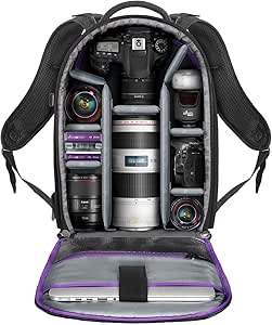 Amazon.com : Camera Backpack with Laptop Case for Canon Nikon Sony ...