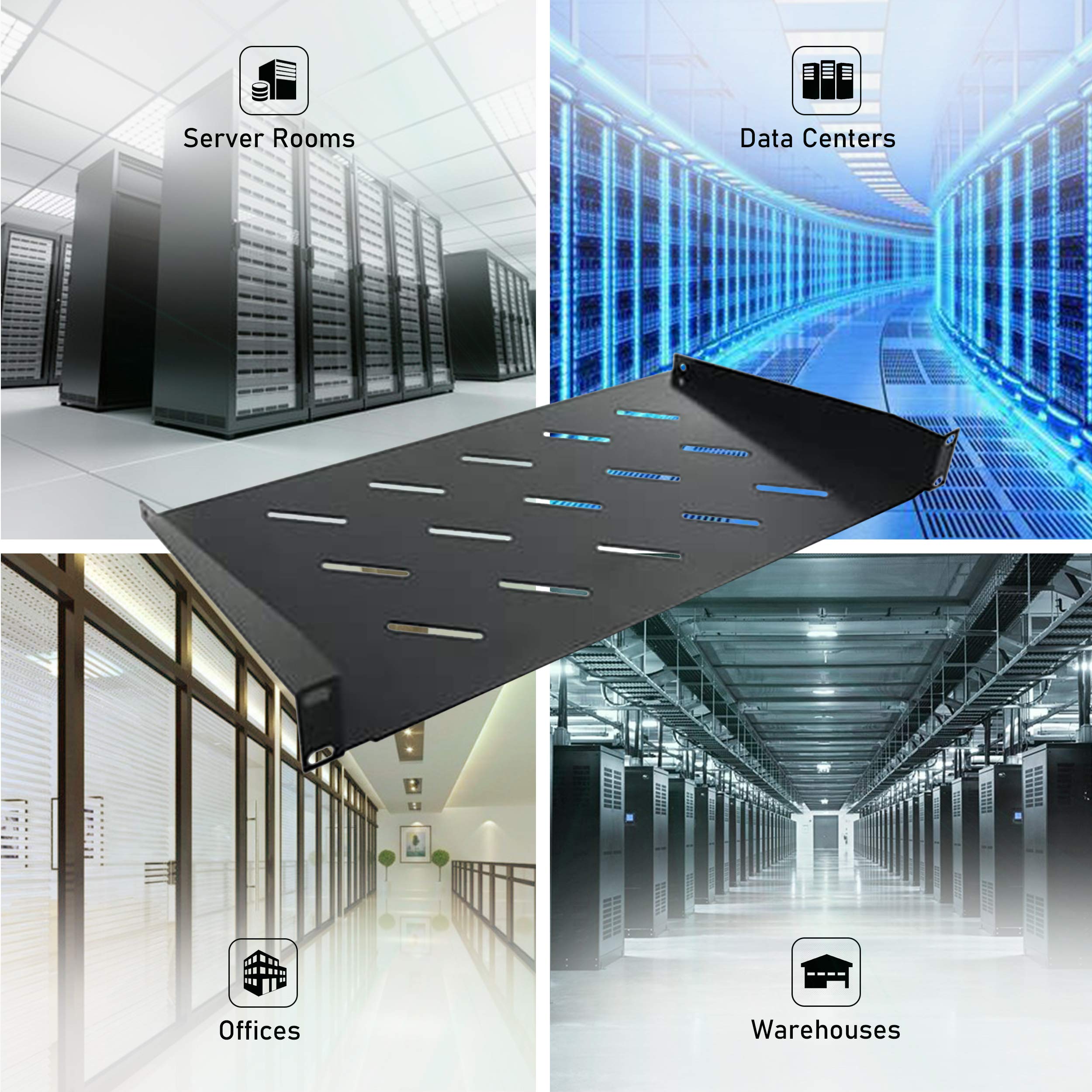 Mua DYNAMODE CAB SHELF Universal Vented Rack Mount Shelf Depth Network ...