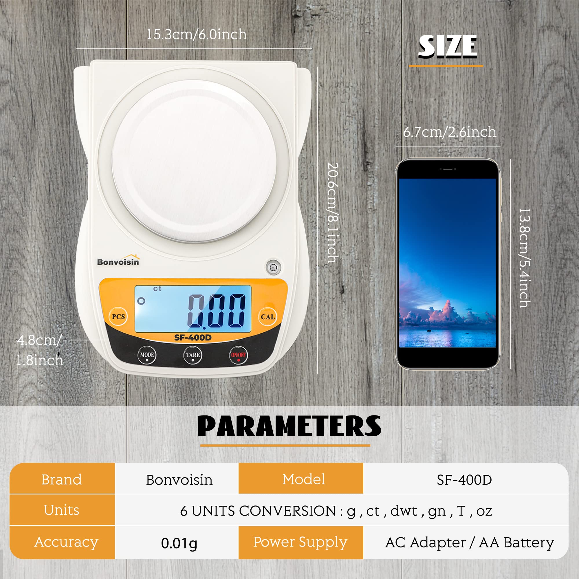 Mua Bonvoisin Digital Lab Scale 600g x 0.01g Precision Electronic Scale ...