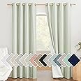 Amazon.com: NICETOWN Sage Green Living Room Completely Shaded Linen ...