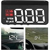 Amazon.com: MAIMEIMI Windshield Head Up Display for Cars, OBD2 Digital Speedometer for Car HUD ...