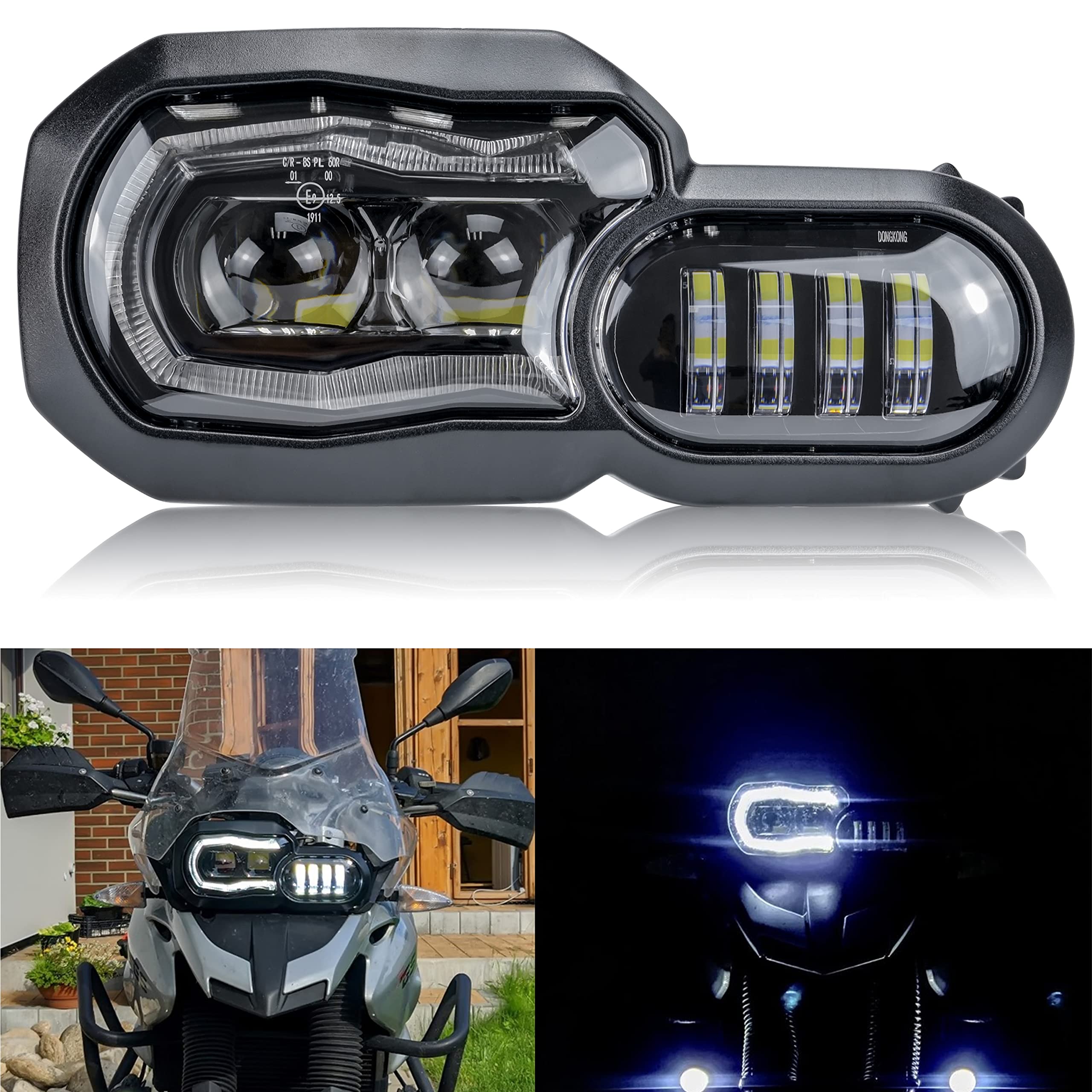 Mua SAUTVS LED Headlight Assembly for F800GS, E-Mark Approved Head ...