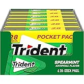 Amazon.com: Trident Spearmint Sugar Free Gum, 12 Packs of 14 Pieces ...