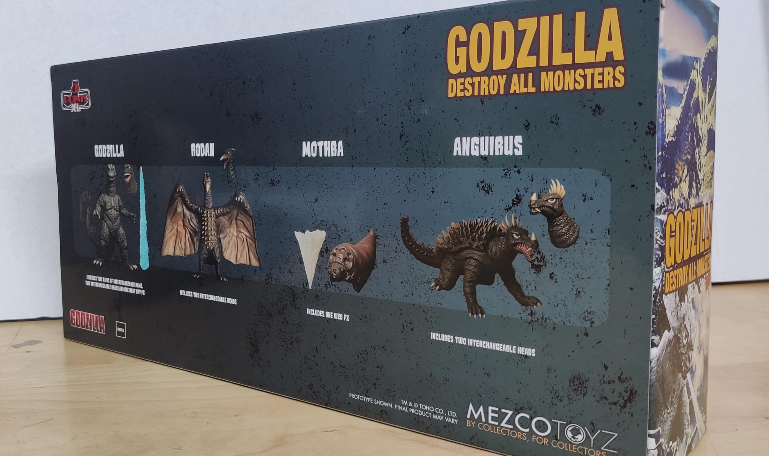 Mua MEZCO TOYS 5 Points XL Godzilla Destroy All Monsters RD1 Box Set ...