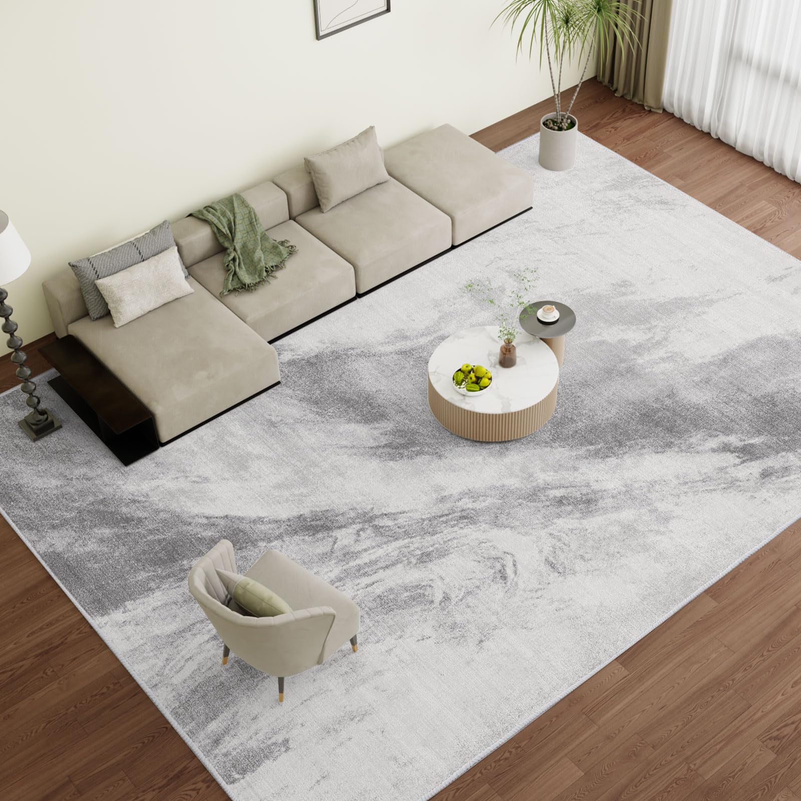 Vamcheer Washable Abstract Area Rug - Contemporary Style for Living ...