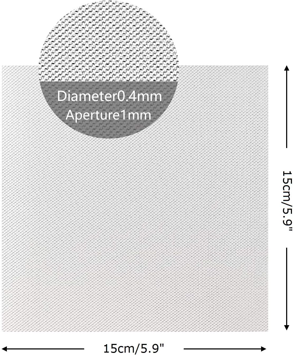 Vand 304 Stainless Steel Woven Wire Mesh – 15cm X 15cm – 0.9mm Hole ...