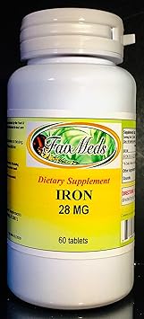 Amazon.com: Iron 28mg, Made in USA - 60 Tablets: Health & Personal Care