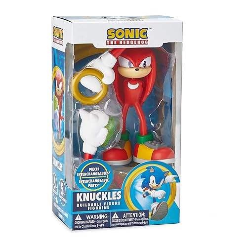 Sonic The Hedgehog Action Figure Toy – Knuckles Figure with Sonic ...