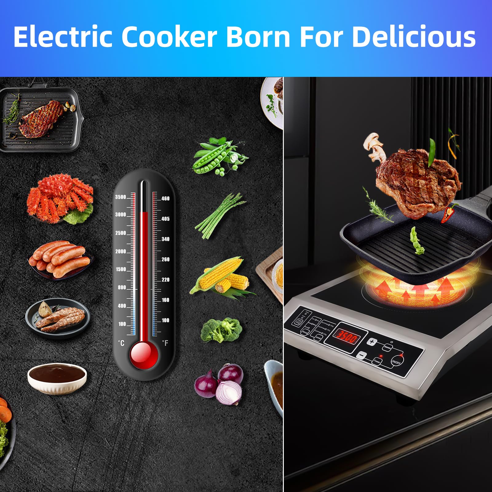 Mua AiedCom Induction Cooker,3500W High Power Commercial Induction ...