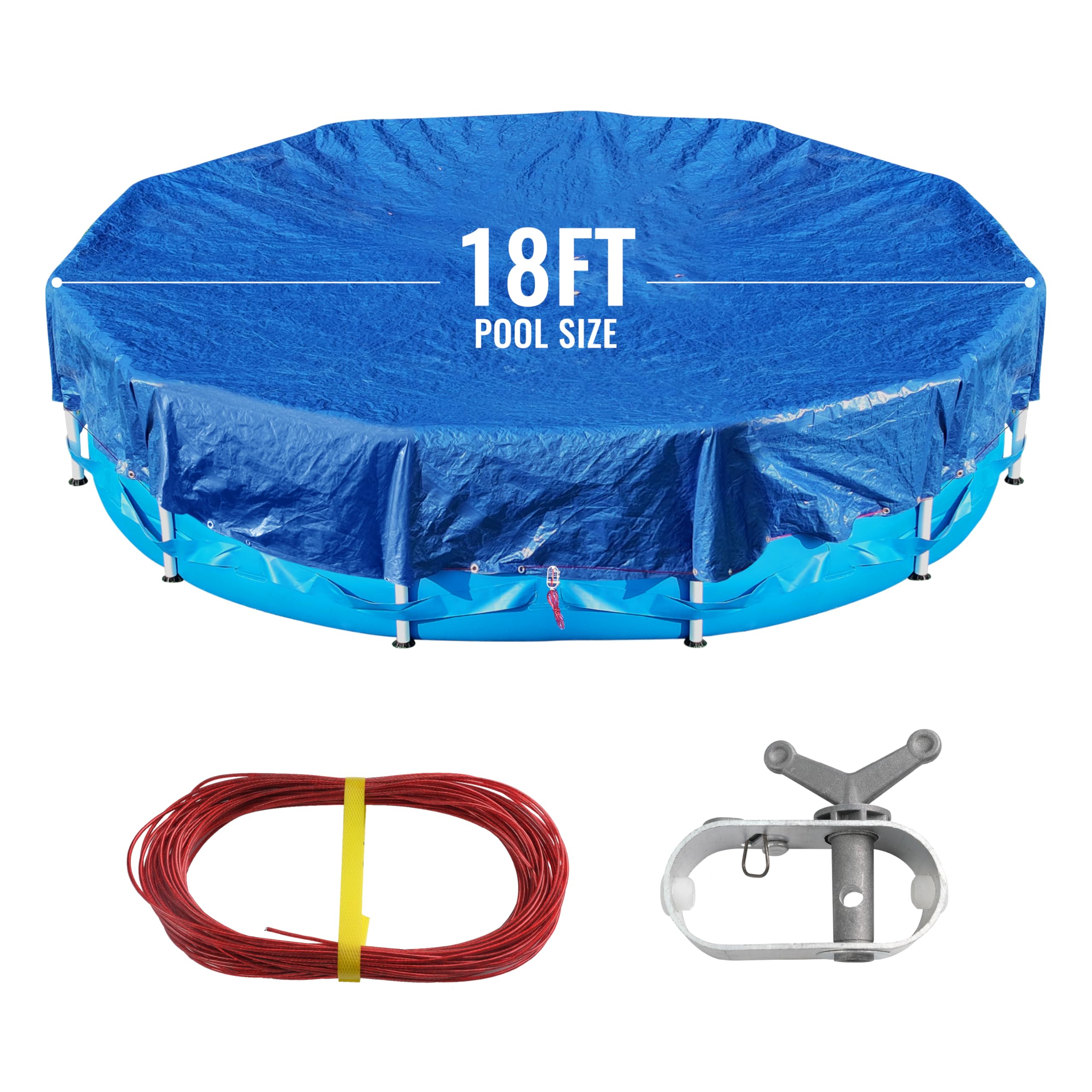 22Ft Pool Cover for ?18Ft? Above Ground Pool, Winter Pool Cover ...