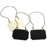Amazon.com: Chalkboard Wooden Rectangular Tags, 3-3/4-inch, 10-Pack ...