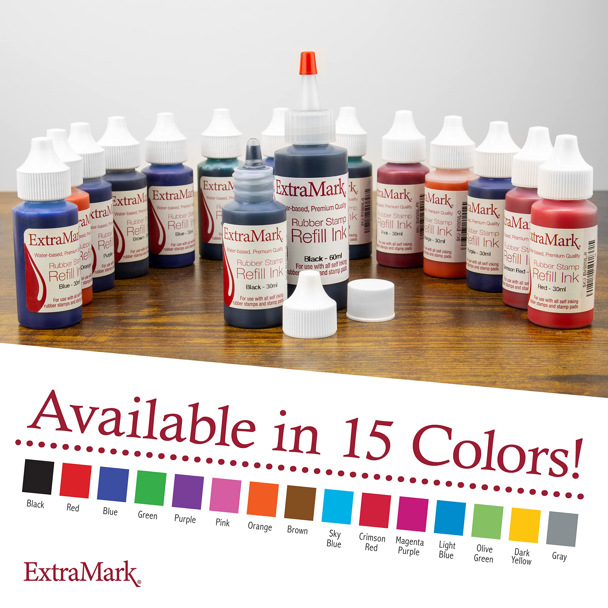 Mua Premium Stamp Refill Ink for Self-Inking Stamps and Stamp Pads, 30 ...