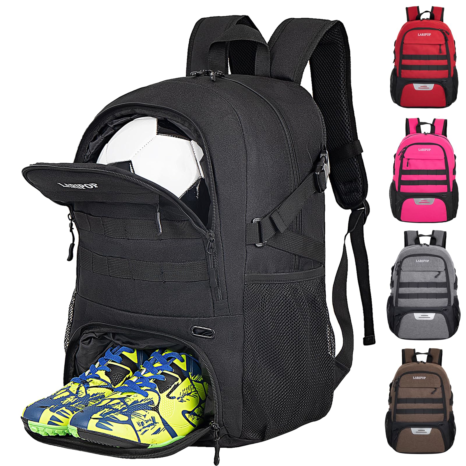 Mua | Basketball & Soccer Backpack Bags With Shoe Compartment Ball ...