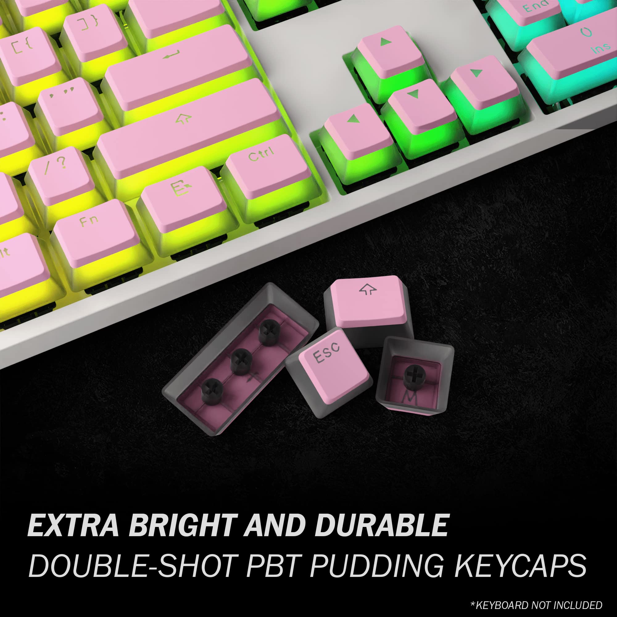 Mua HK Gaming Pudding Keycaps Set | Doubleshot PBT Keycap Set | Full ...