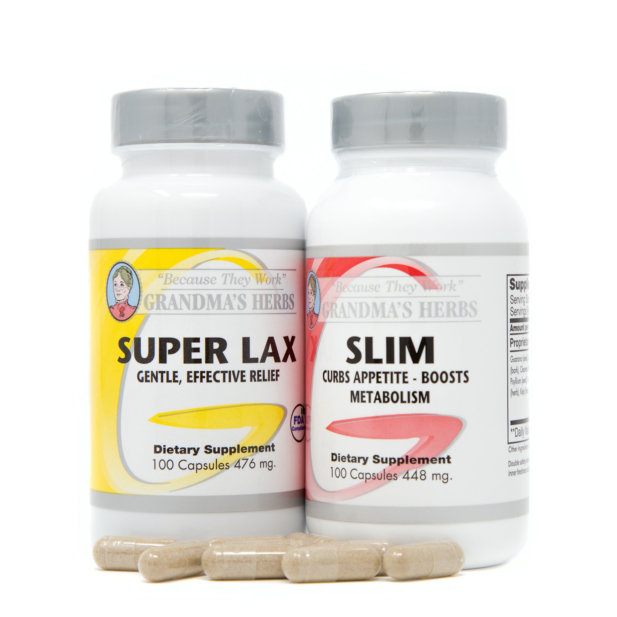 Buy Grandma's s Super Lax + Slim Bundle - All Natural al Supplement ...
