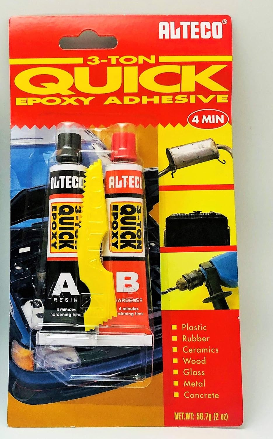 Alteco 3-Ton Quick Epoxid-Kleber, Zweifachkleber 56,7g: Amazon.de: Baumarkt