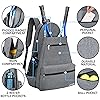 ACOSEN Tennis Bag Tennis Backpack - Tennis Bags for Women or Men to ...