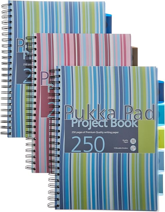 Pukka Pad A4 Project Book (Pack of 3): Amazon.co.uk: Office Products
