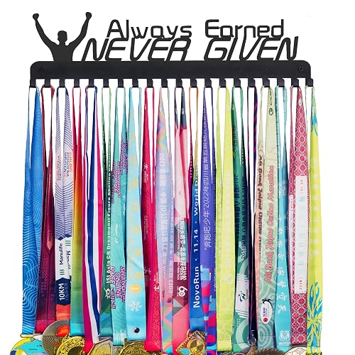 Goutoports Medal Hanger Display Rack - Always Earned Never Given Sports ...