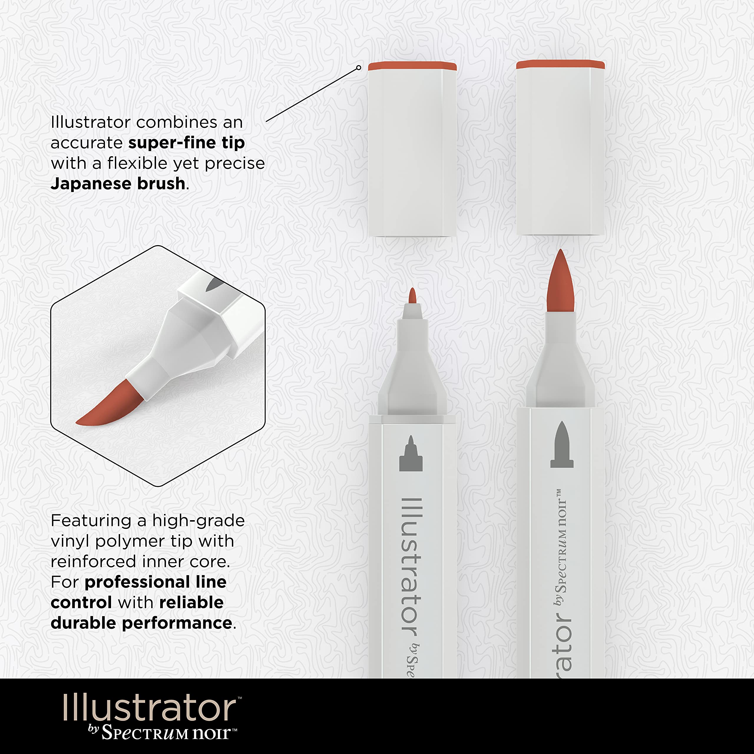 Spectrum Noir Illustrator Twin Tip Blendable Alcohol Based Marker Set ...