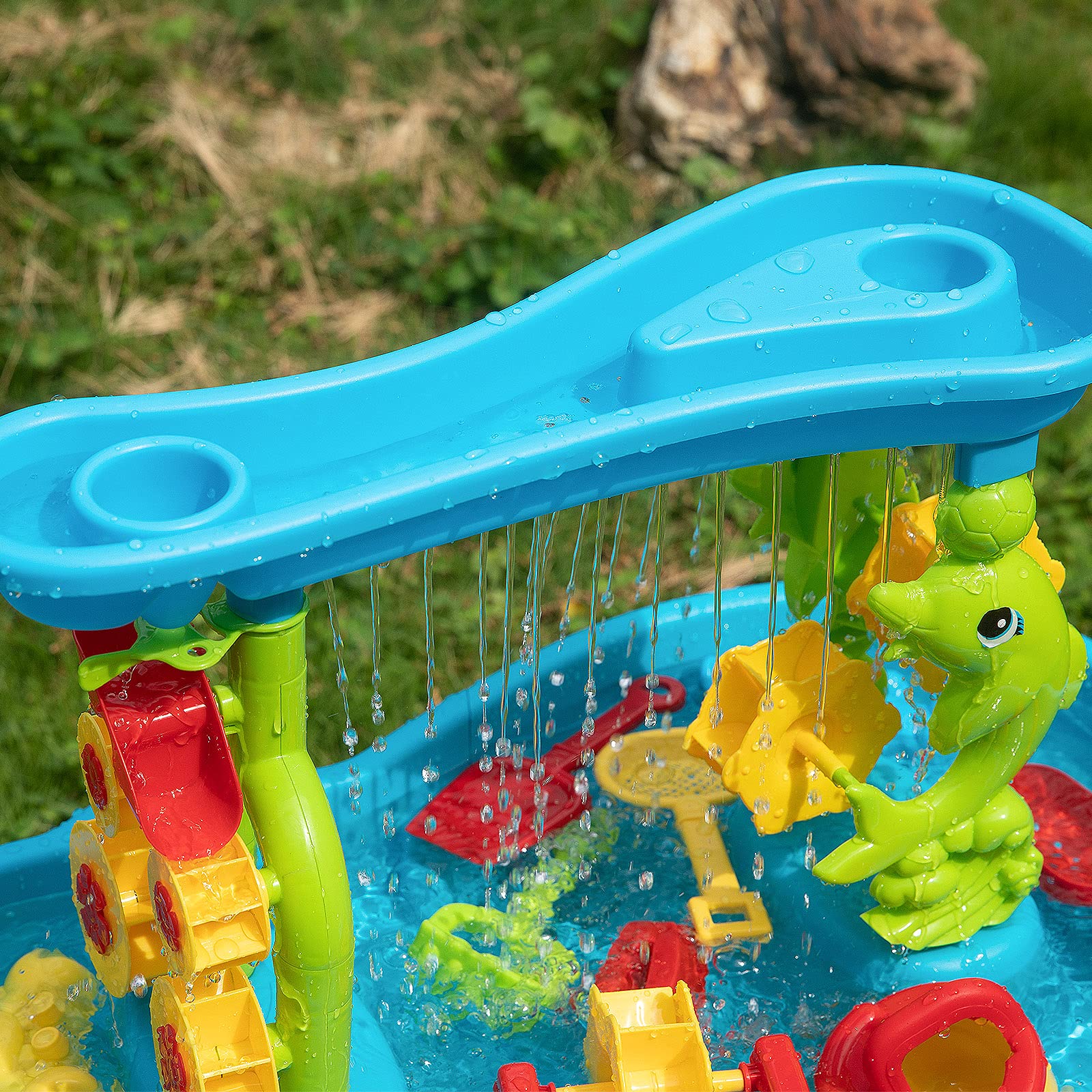 TEMI Splash Sand Water Table - Rain Showers Activity Table Sandbox Toy ...