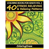 Amazon.com: Coloring Books For Adults Volume 4: 40 Stress Relieving And ...