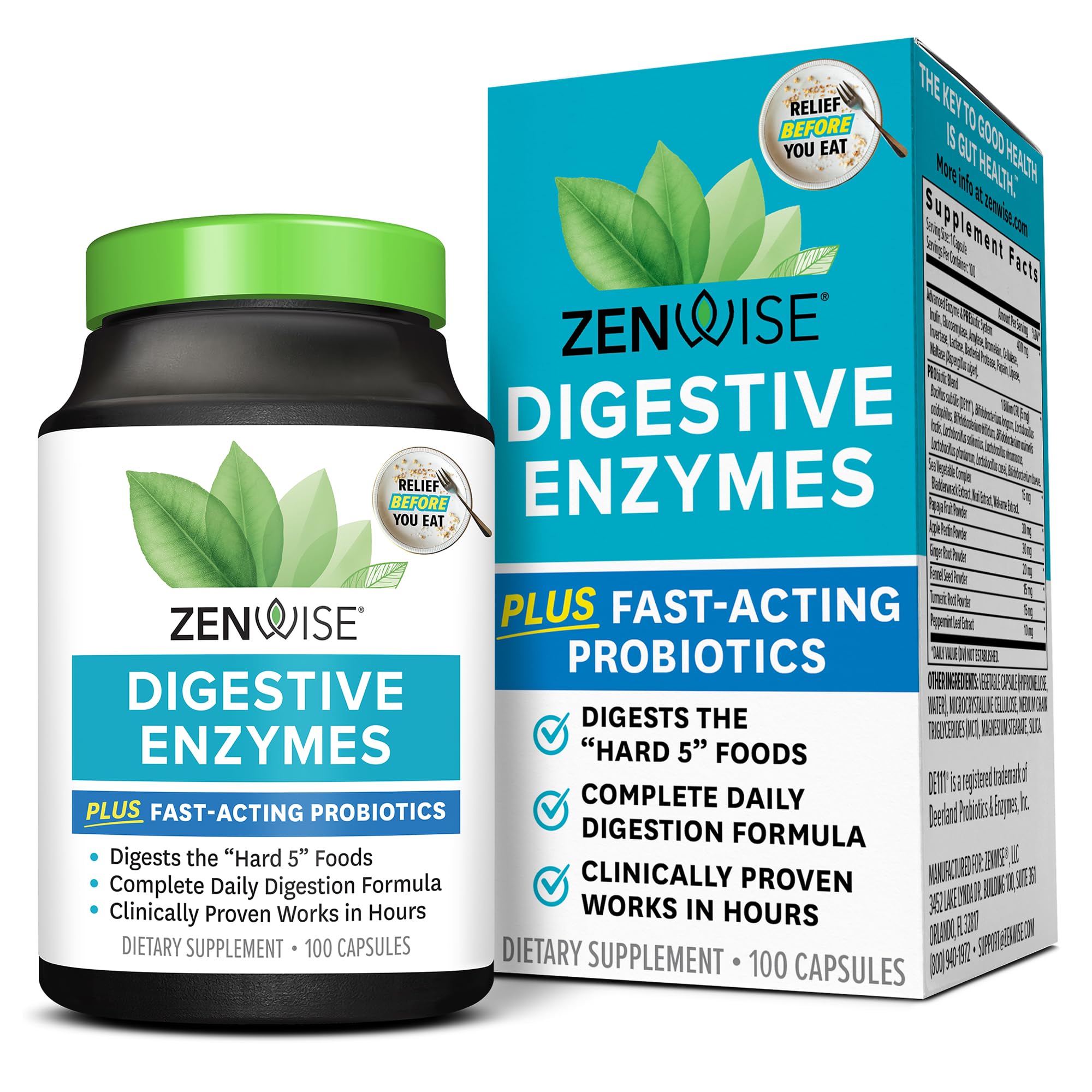 Zenwise Health Digestive Enzymes and Bromelain for Gut Health ...
