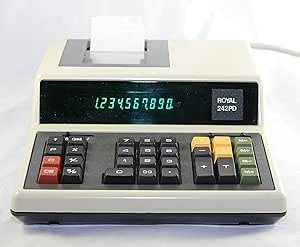 Royal 242PD 12-Key Printing Calculator (1980) : Amazon.com.mx: Oficina ...