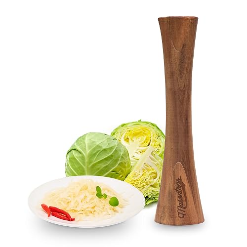 Masontops Pickle Packer - Acacia Wood Vegetable Fermentation Tamper ...