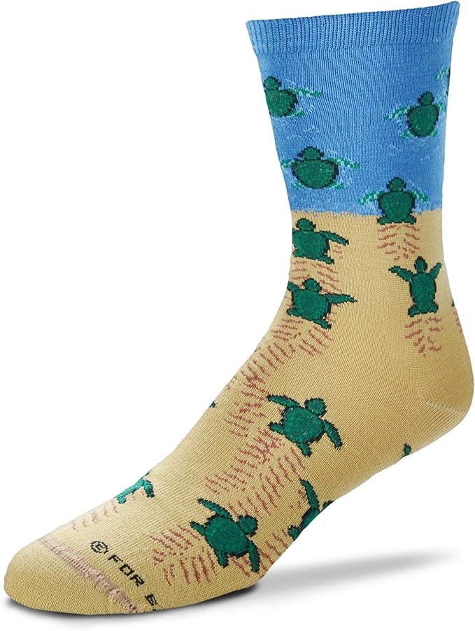 Amazon.com: Sea Turtle Hatchlings Socks Women's Size 6 -10 Animal Den ...