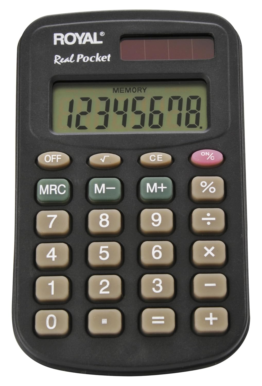 Royal Real Pocket Calculadora Básica, Pantalla de 8 dígitos: Amazon.com ...