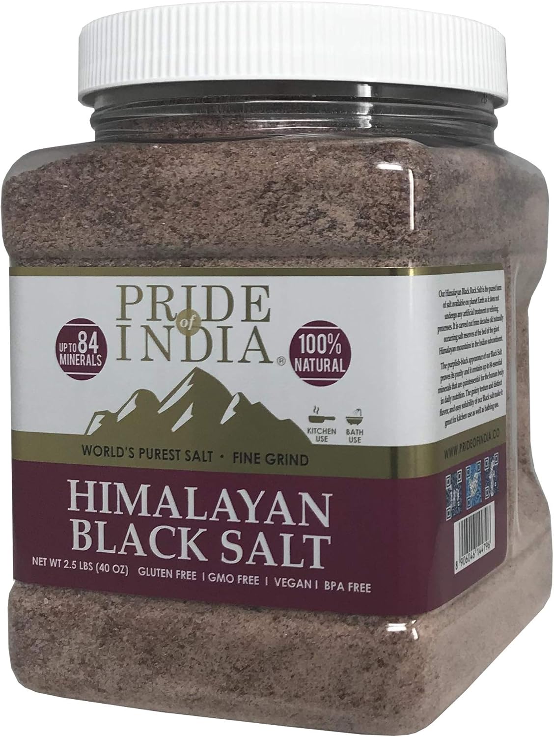 Pride Of India - Himalayan Rock Salt - 84+ Natural Mineral Enriched ...
