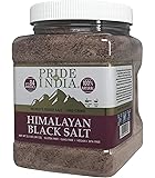 Himalayan Black Rock Salt (Kala Namak) - Extra Fine Grind, (16 oz ...