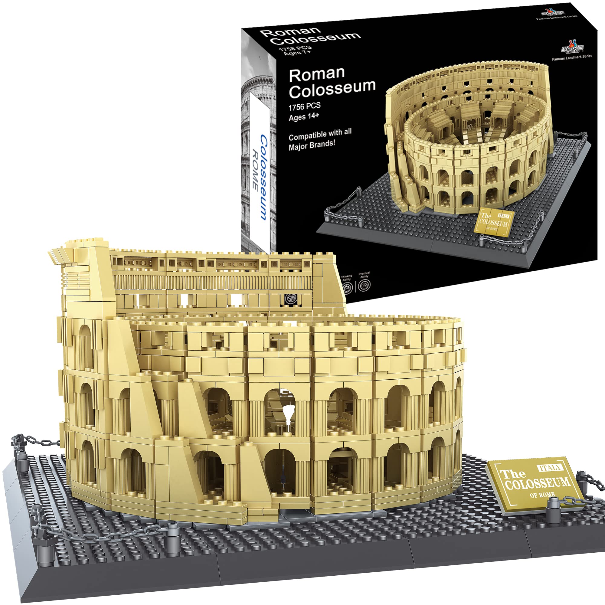Mua Famous Landmark Building Blocks Set (Colosseo-Roman) trên Amazon ...