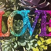 Amazon.com: LET'S RESIN Love Sign Mold, Resin Word Mold, Epoxy Resin ...
