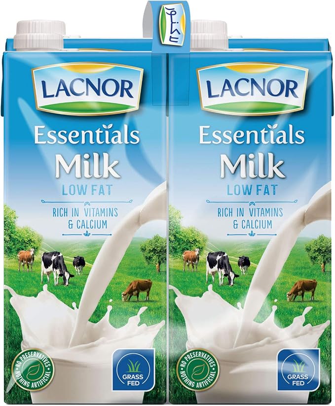Lacnor Milk Low Fat - 1 Litre (Pack of 4): Buy Online at Best Price in ...