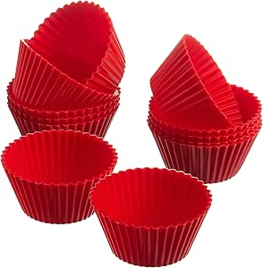 Amazon.com: Regency Wraps Silicone Red Sili-Cups, Set of 12: Kitchen ...