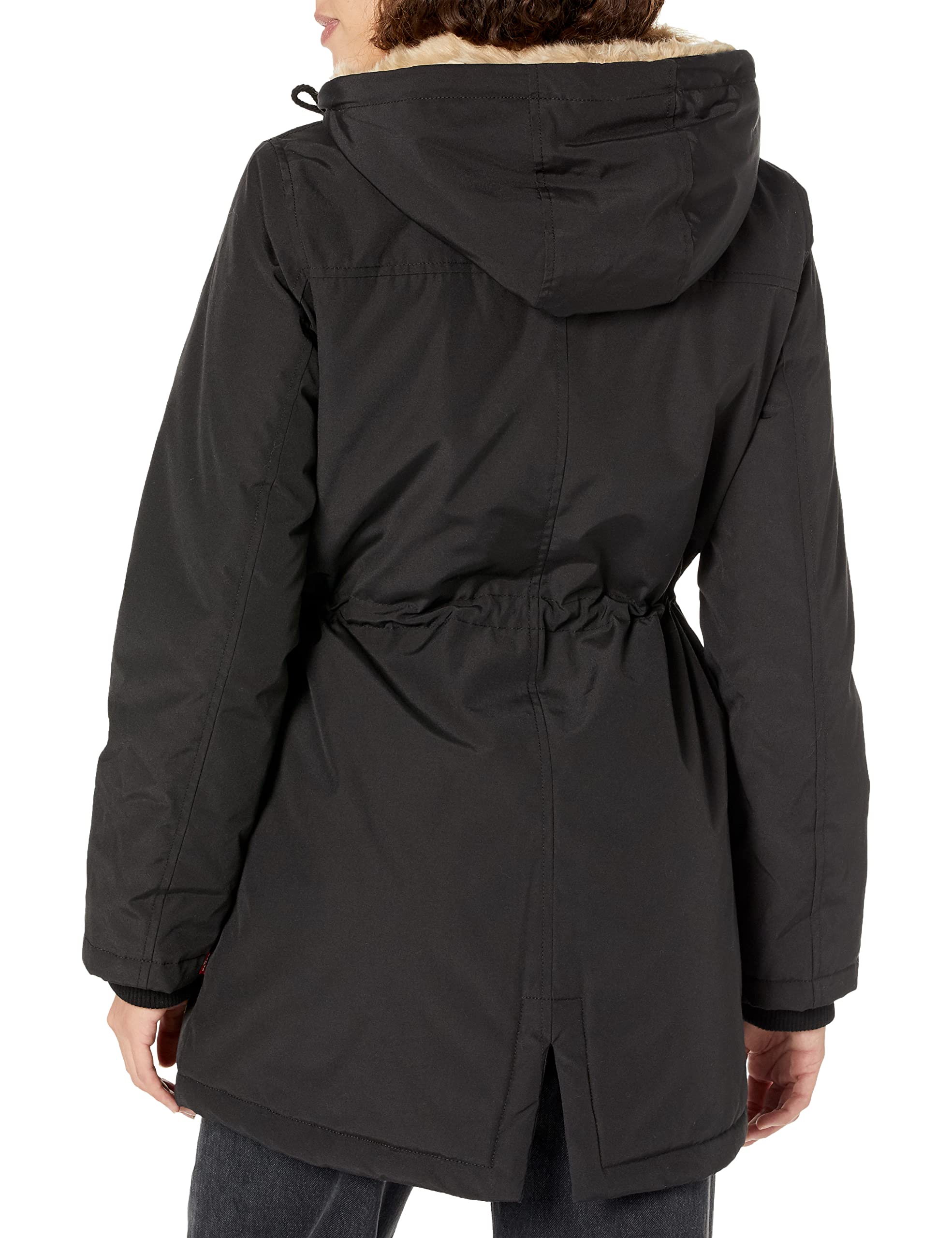 Levi%27s+292591+Women%27s+Faux+Lined+Hooded+Parka+Jacket+black%2FTan ...