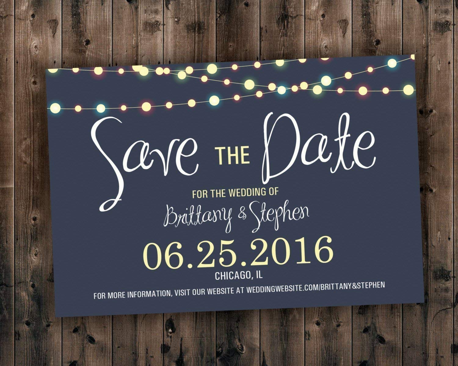 Amazon SAVE THE DATE Cards Save The Dates Lights Save The Date 