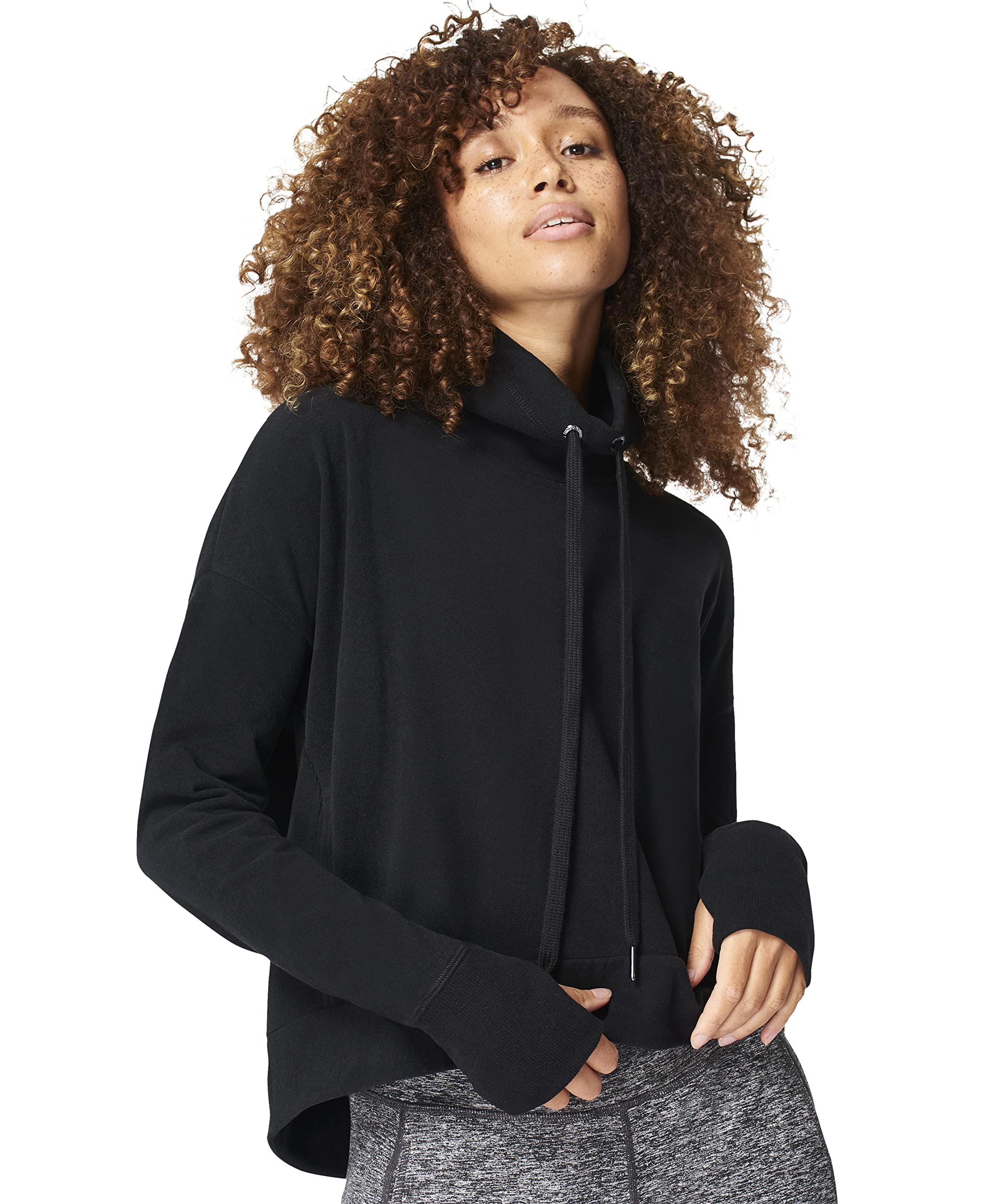Sweaty Betty Womens Harmonise Italian Fleece Sweatshirt Size Xs Black ...