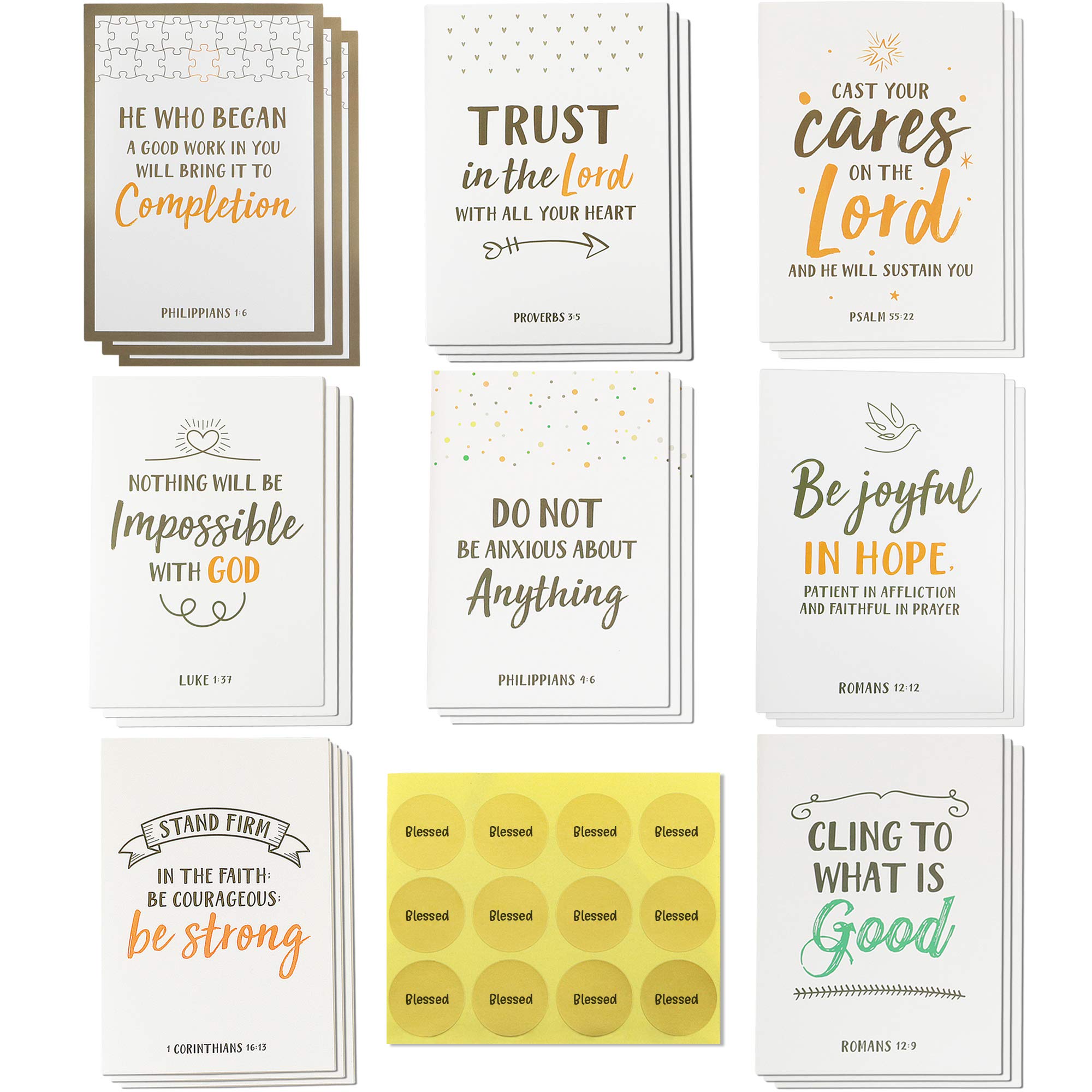 Mua Dessie 56 Pack Inspirational Bible Verse Cards with Envelopes | 8 ...