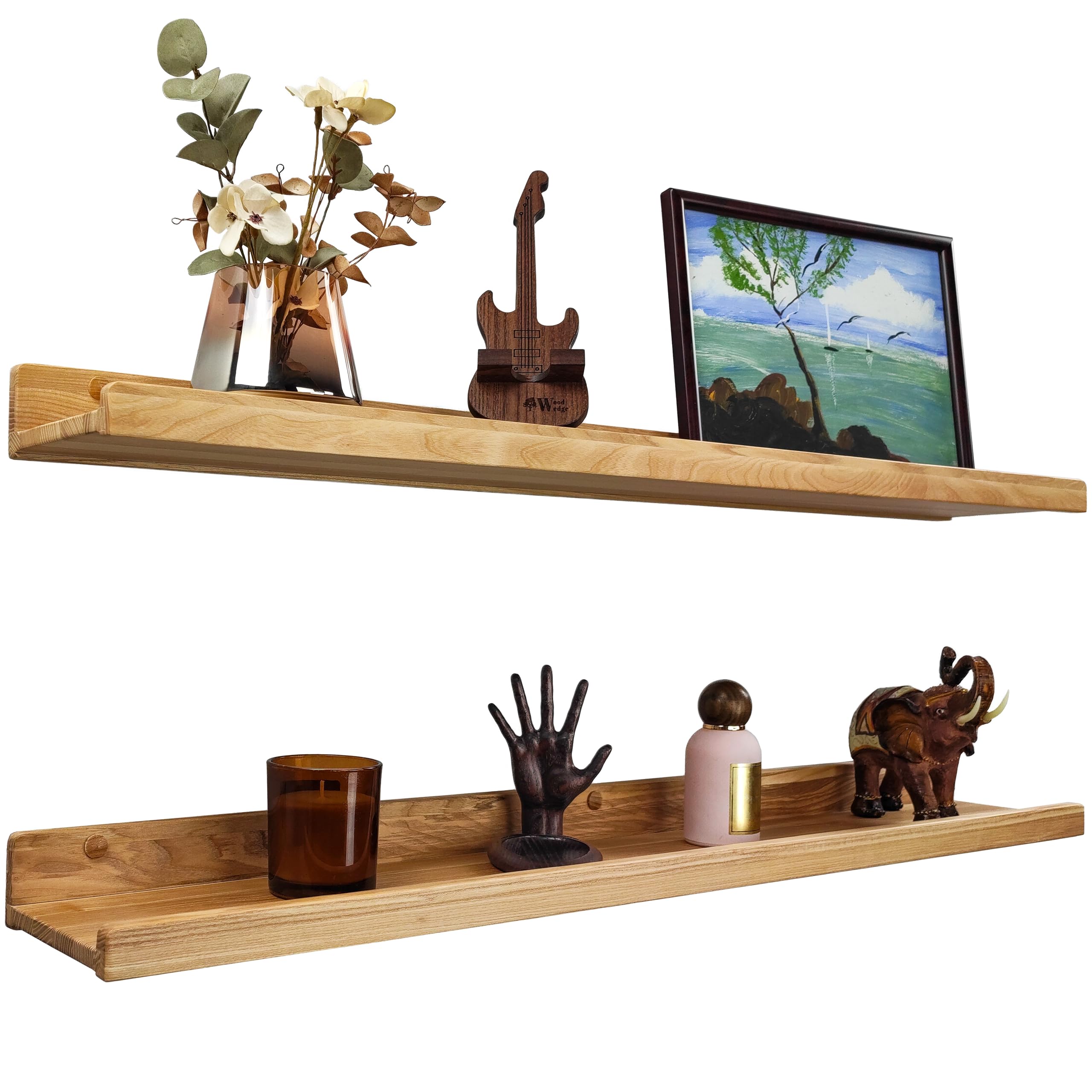 Handcrafted, Floating Shelves for Wall 36 inch, Waterproof, Wall ...