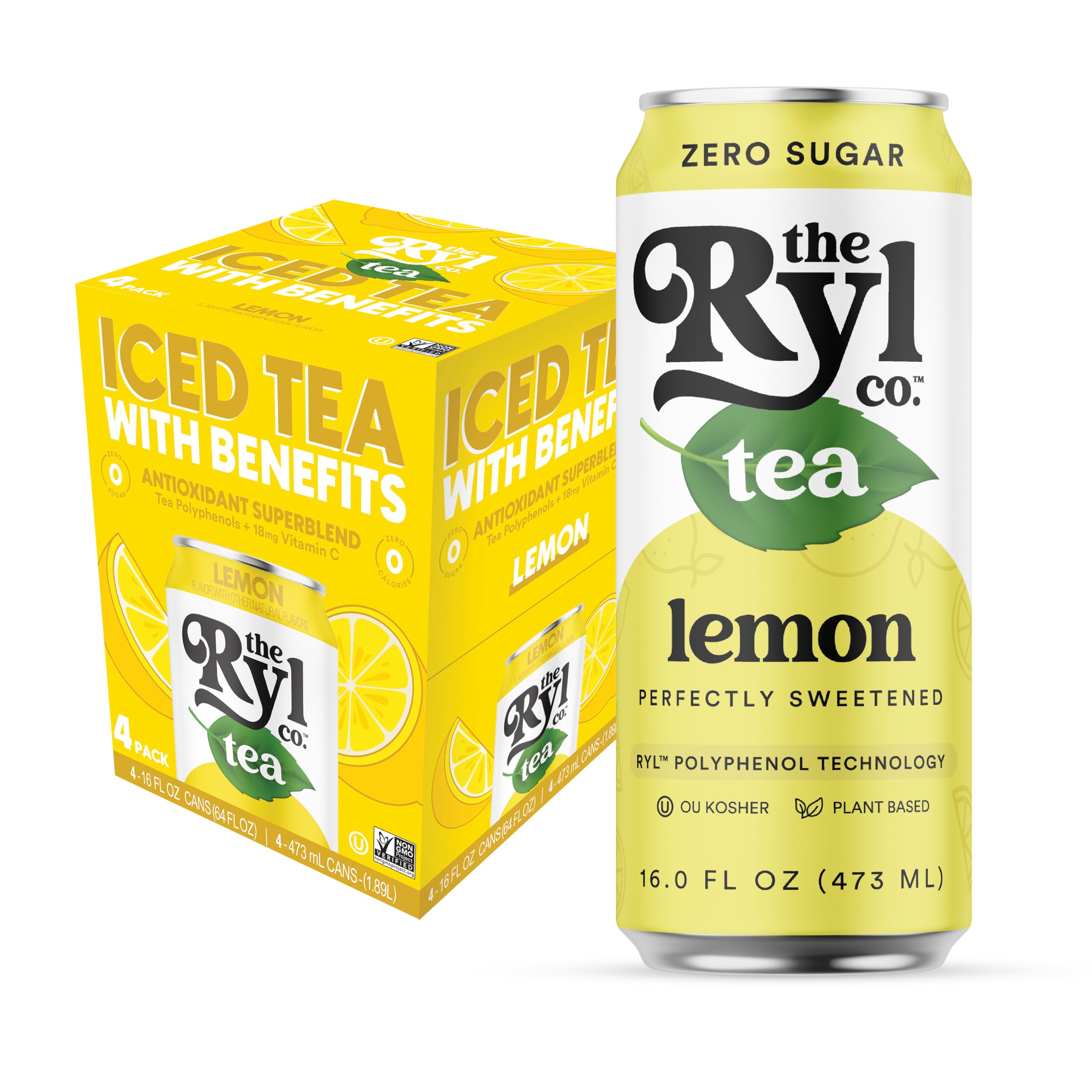 Mua Ryl Iced Tea, Lemon, Antioxidant Superblend, Zero Sugar, Low Carb ...