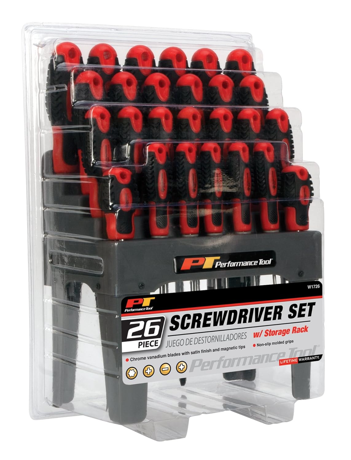 Performance Tool W1726 26-Piece Screwdriver Set with Rack | eBay
