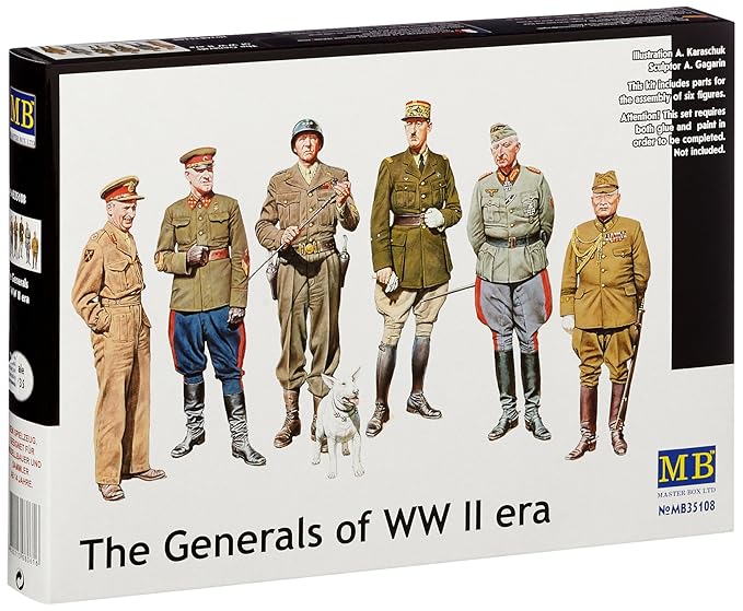 Masterbox 1:35 Scale The Generals of WWII Figure: Amazon.co.uk: Toys ...