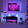 Amazon.com: MU Modern 70" TV Fireplace Stand with 12-Color LED Lights ...